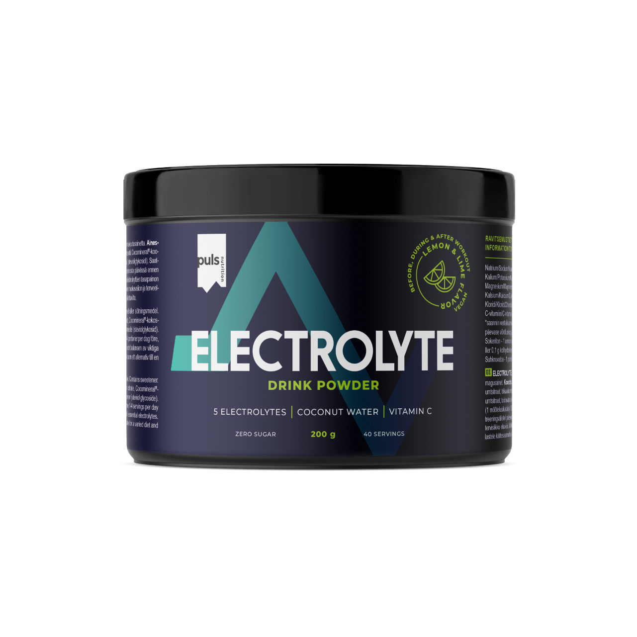 Electrolyte powder Lemon-Lime 200 g – PULS Nutrition