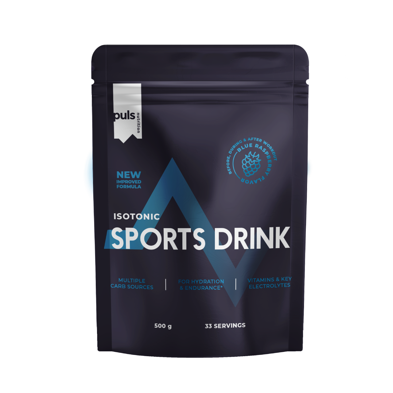 ISOTONIC URHEILUJUOMA Blue Raspberry 500g – PULS Nutrition
