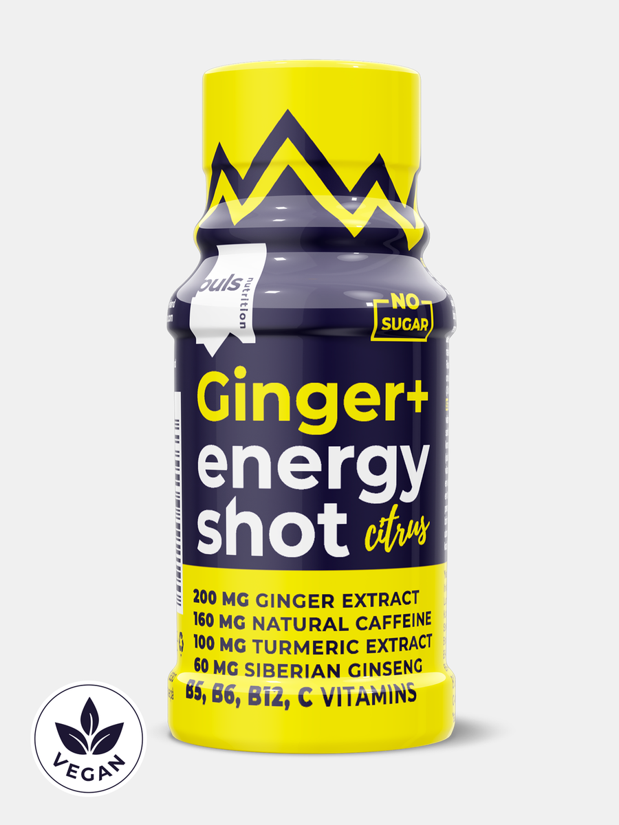PULS Nutrition GINGER+ENERGY SHOT Citrus